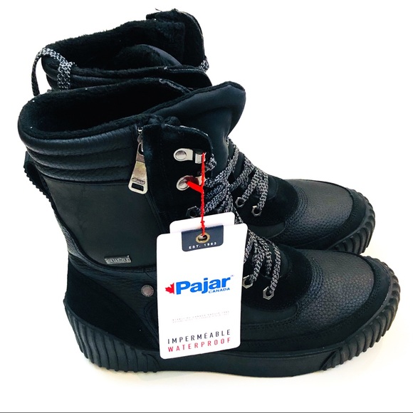 Pajar | Shoes | Pajar Roya Waterproof Lined Black Leather Boots | Poshmark